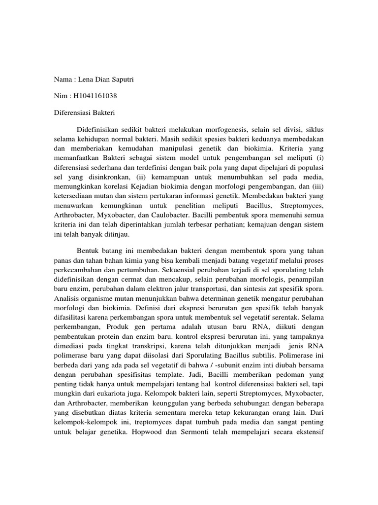 Diferensisai Dan Morfogenesis | PDF