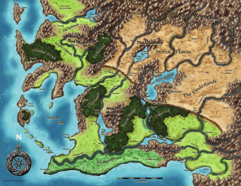 Map of Varisia PDF | PDF