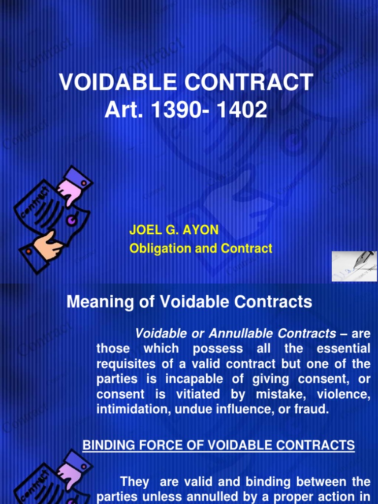 Oblicon Report - Final | PDF | Annulment | Ratification