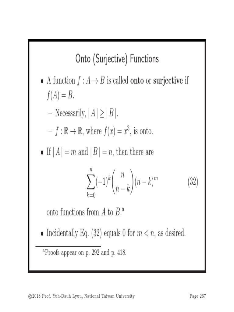 Onto (Surjective) Functions | PDF | Algebra | Discrete Mathematics