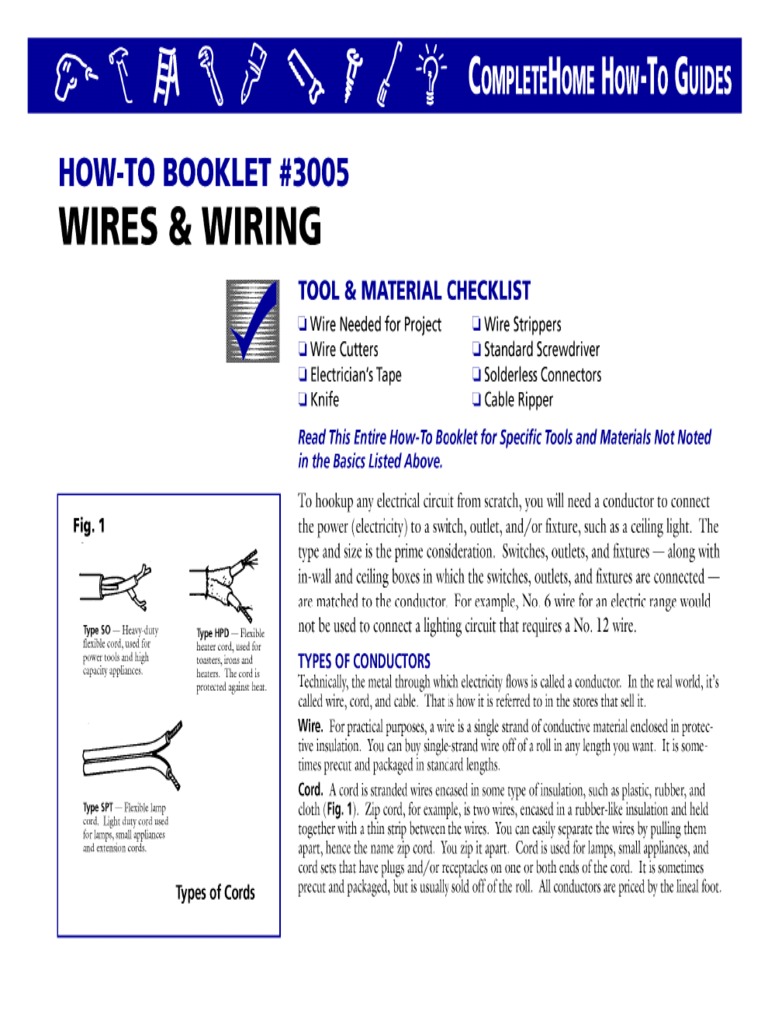 Wires and Wiring PDF | PDF