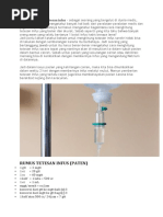 Rumus Tetesan Infus dan Waktu Habis | PDF