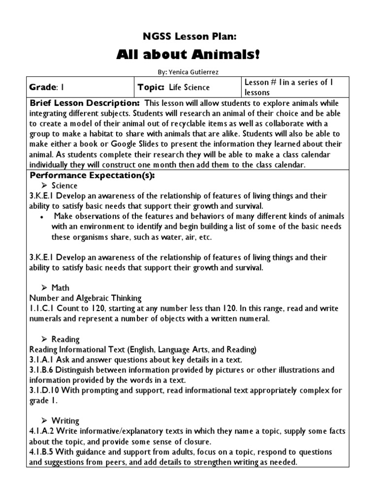 Stem Lesson Plan | PDF | Books | Learning