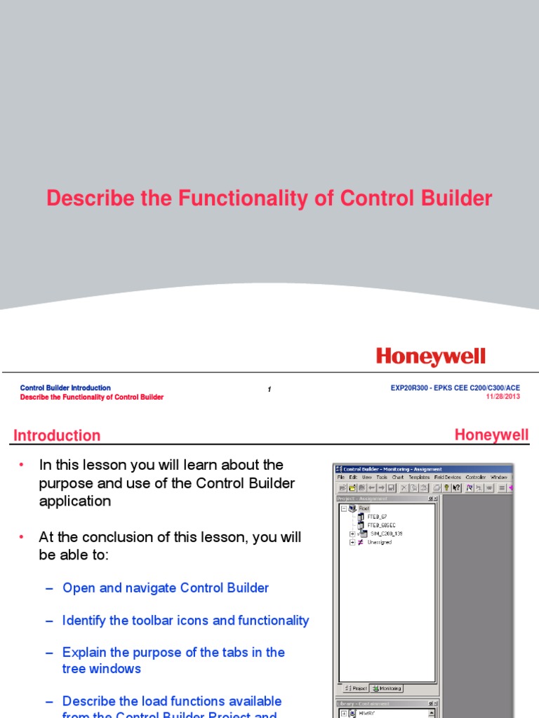 04 20R300 1 Control Builder Introduction PDF | PDF | Tab (Gui) | Icon (Computing)