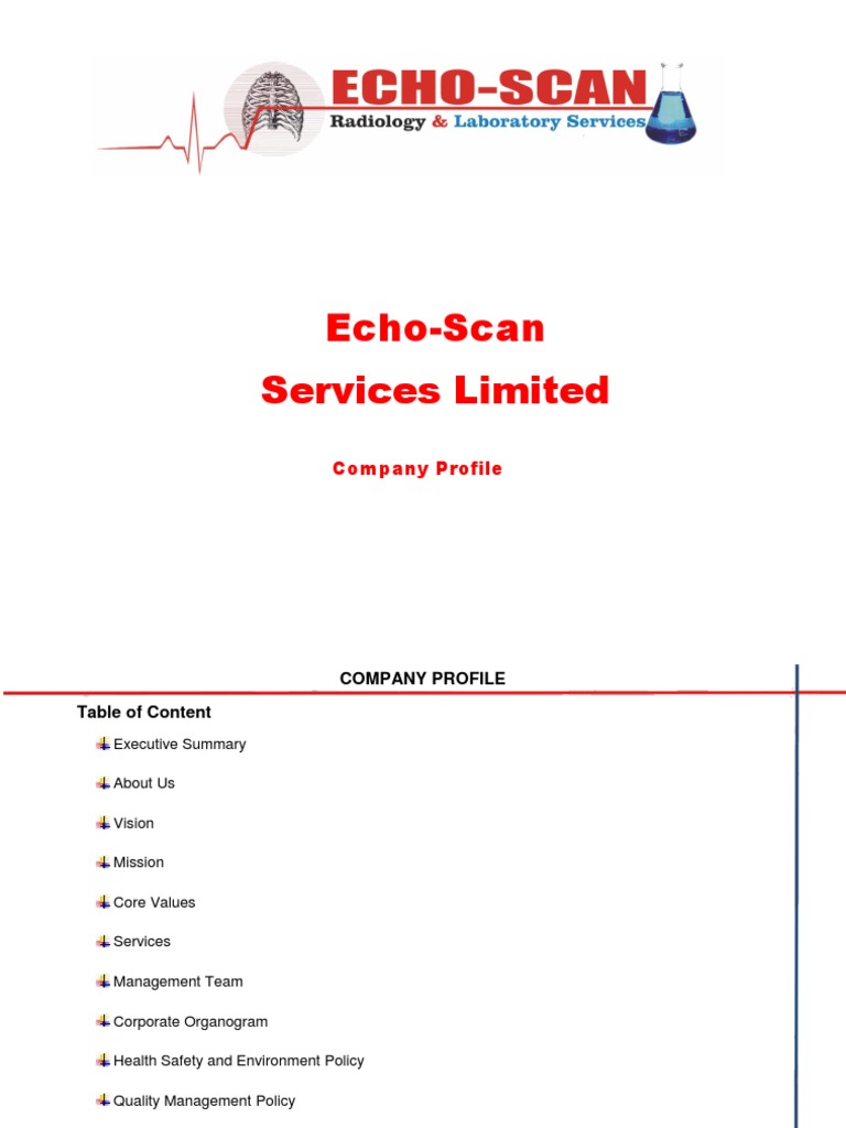Echo Scan Profile | PDF | Ct Scan | Medical Ultrasound