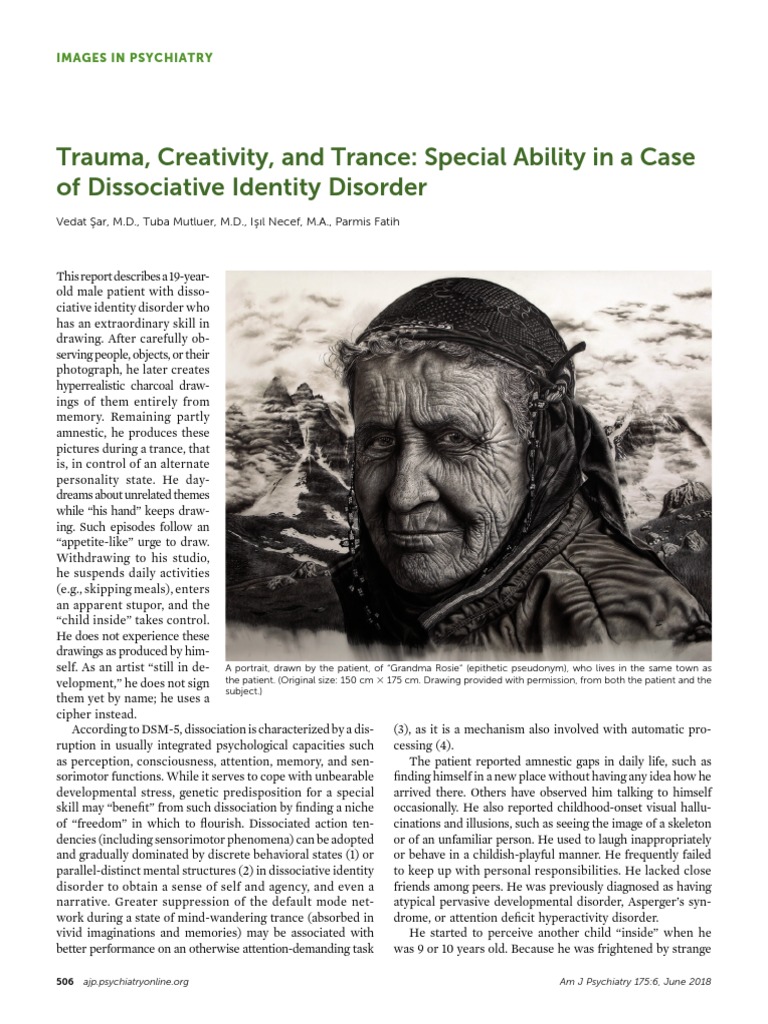 Trauma Creativity and Trance | PDF | Dissociation (Psychology ...