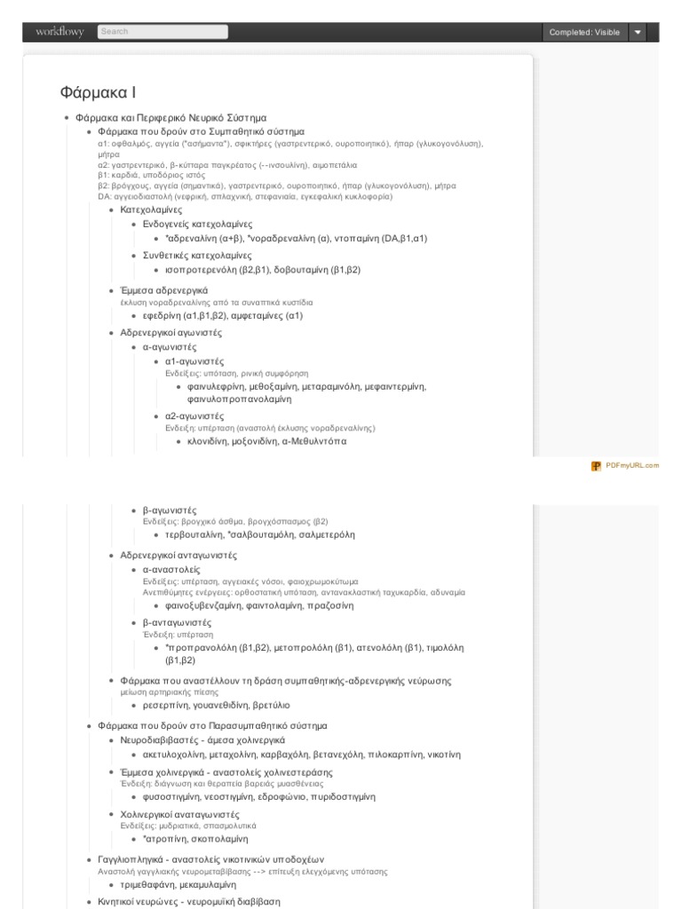 συνοπτικη φαρμακολογια | PDF