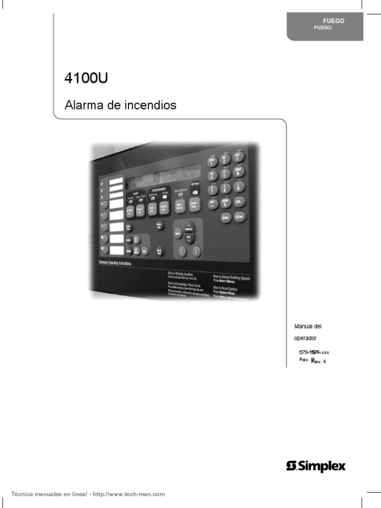 Simplex-4100U+Operation+Manual+Rev+B en Es | PDF | Comillas | Point and ...