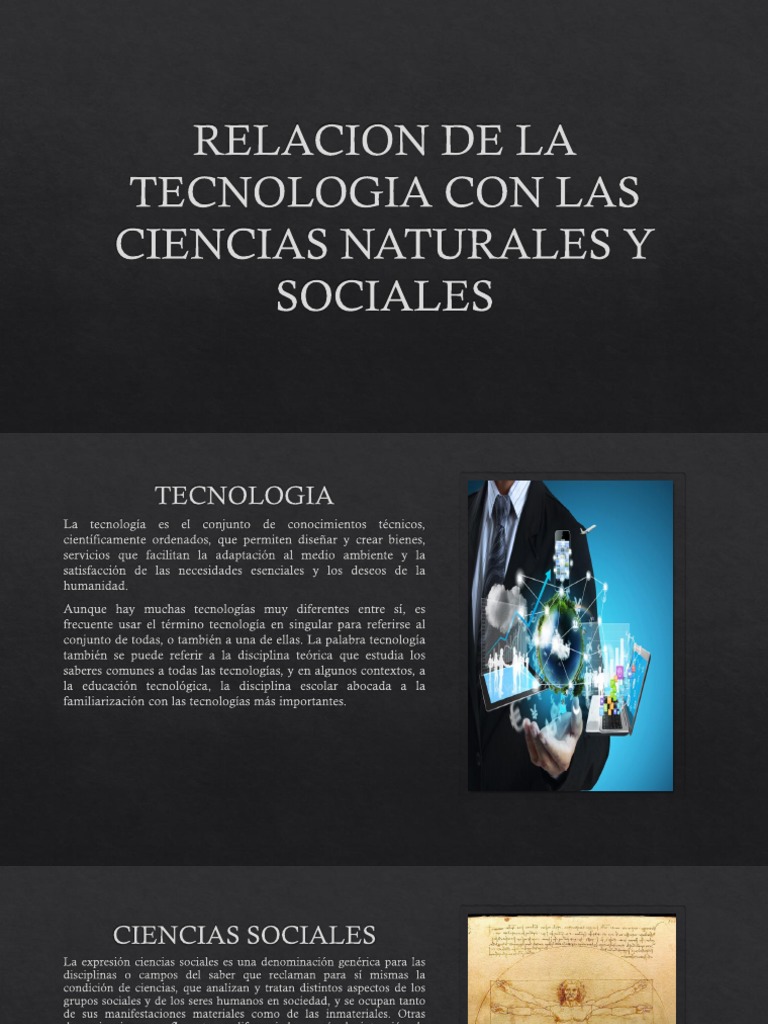Relacion de La Tecnologia Con Las Ciencias Naturales | PDF | Science ...