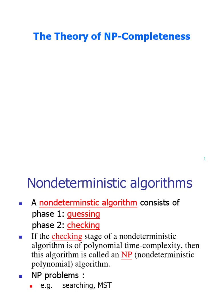 NP Complete | PDF | Time Complexity | Theory Of Computation