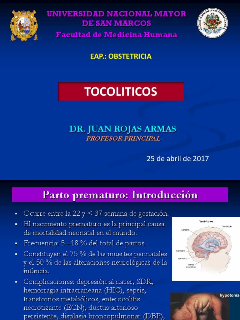 Farmacología Clase 22.tocoliticos | PDF | Parto prematuro | Parto