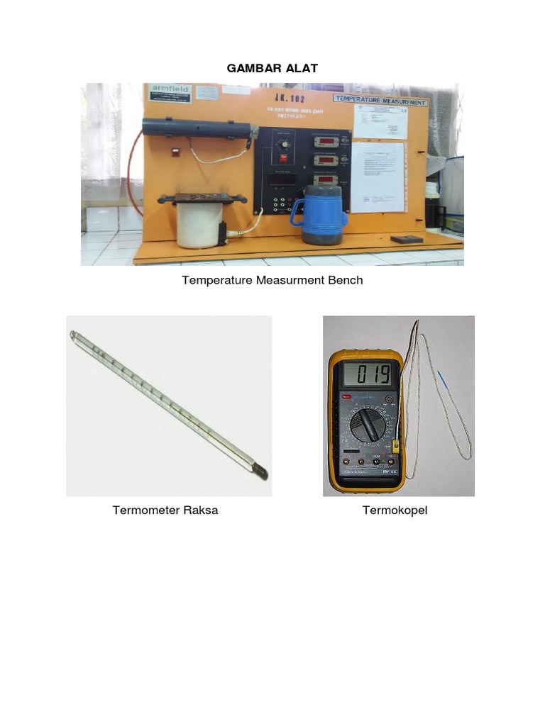 Gambar Alat: Temperature Measurment Bench | PDF