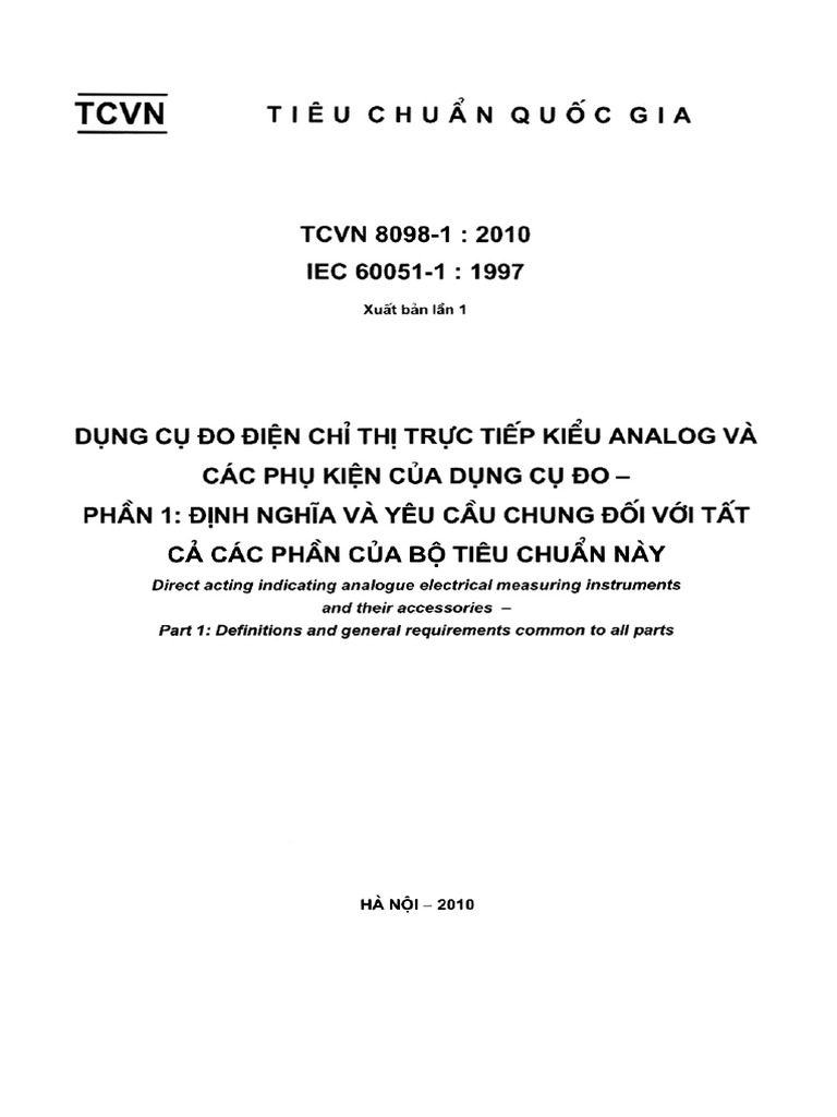 TCVN 8098-1-2010 PDF | PDF