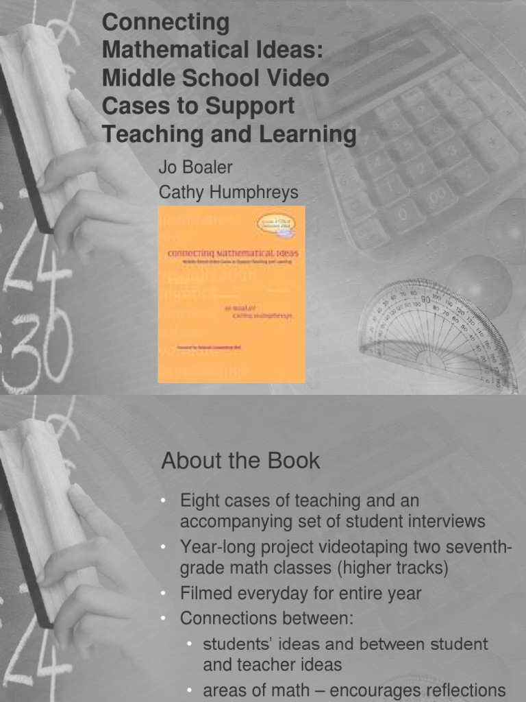 Connecting Mathematical Ideas in Teaching | PDF | Teaching Mathematics ...