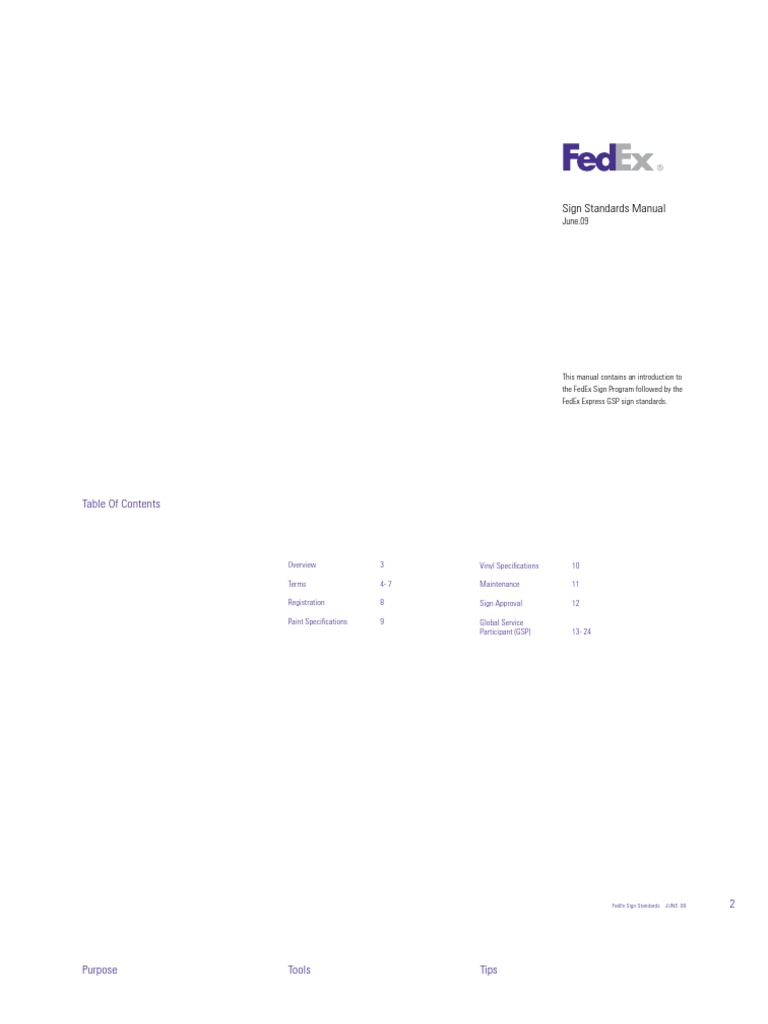 Fedex Guidelines | PDF | Fed Ex | Typography