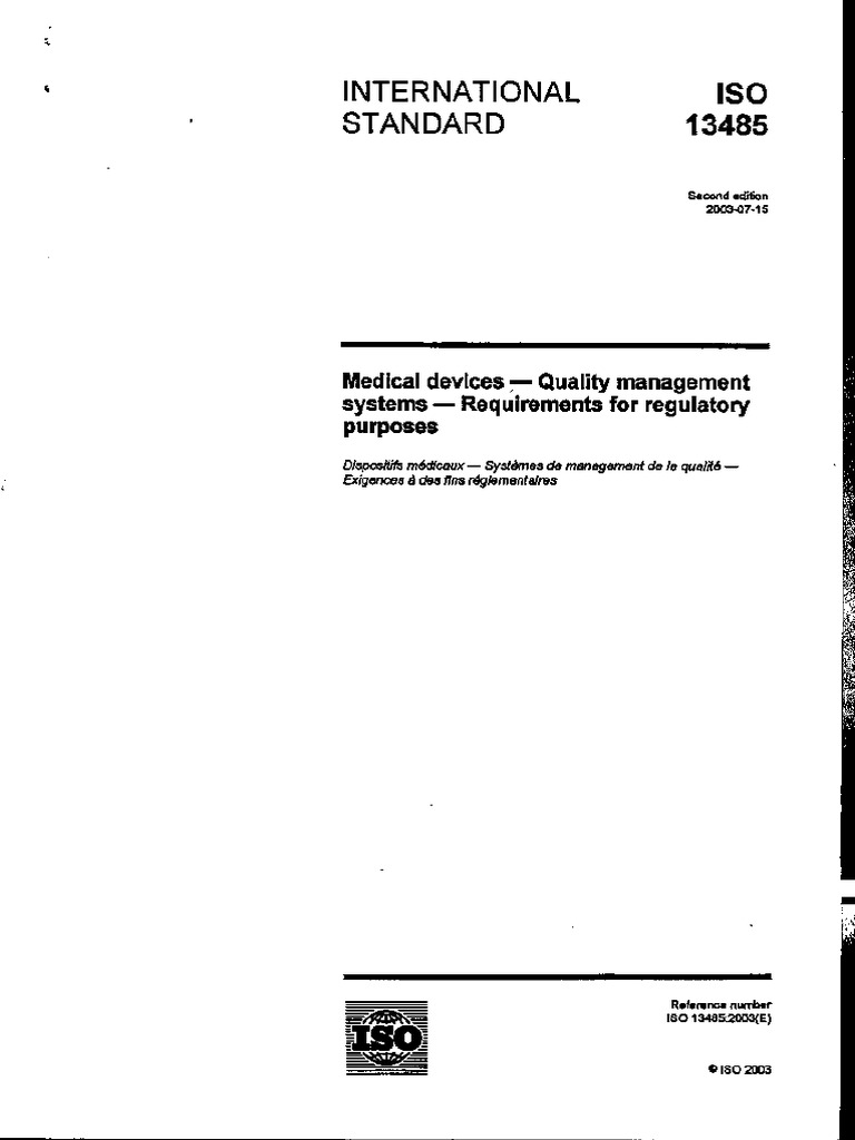 ISO 13485 Medical Device QMS | PDF