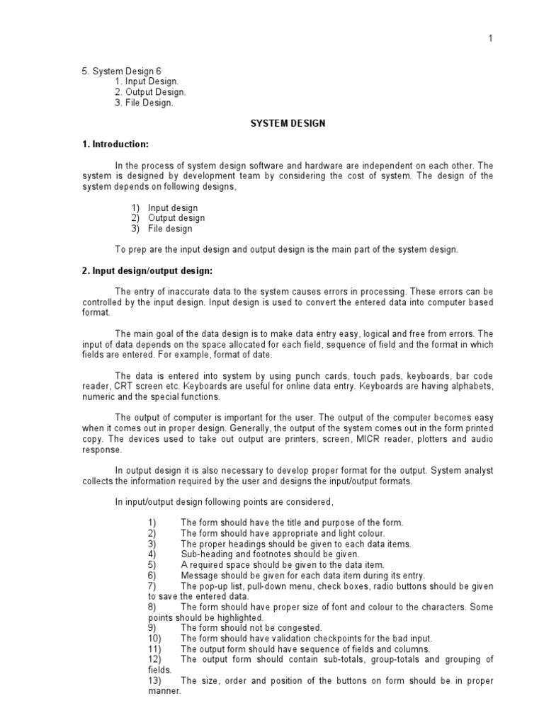 System Design | PDF | Input/Output | Database Index
