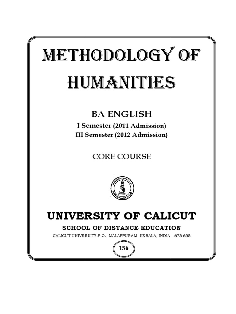 Ba English Core 1 | PDF | Social Science | Humanities