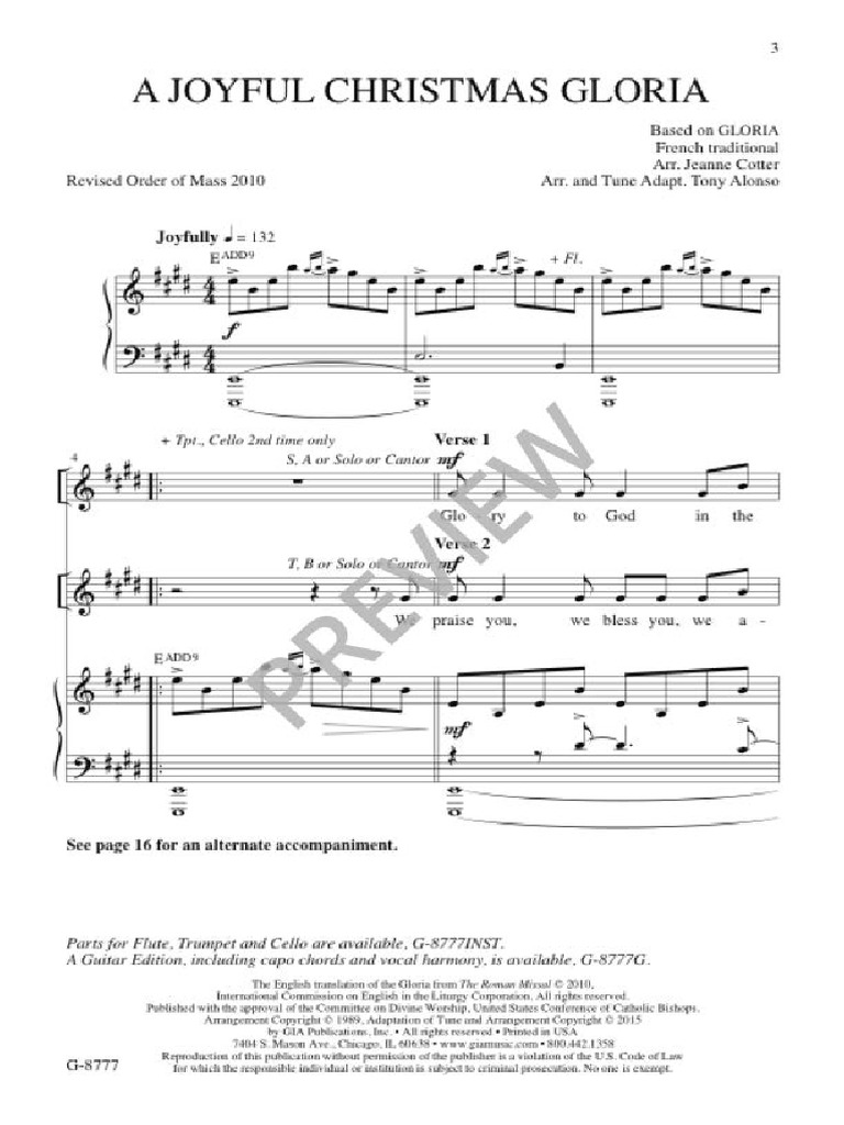 A Joyful Christmas Gloria PDF | PDF