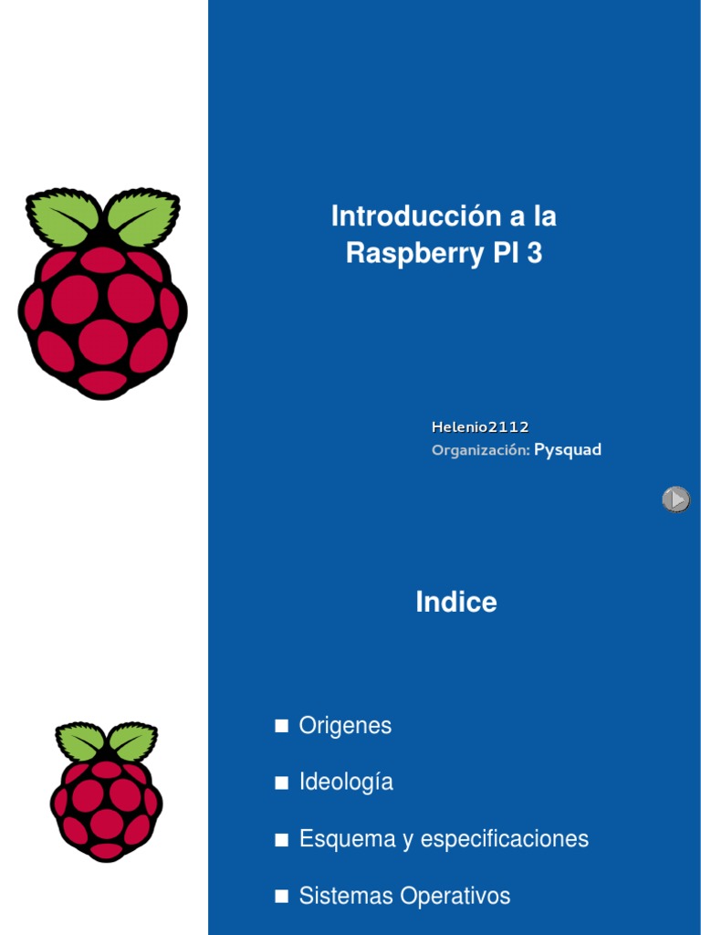 Introducción A La Raspberry Pi 3 | PDF | Raspberry Pi | Informática