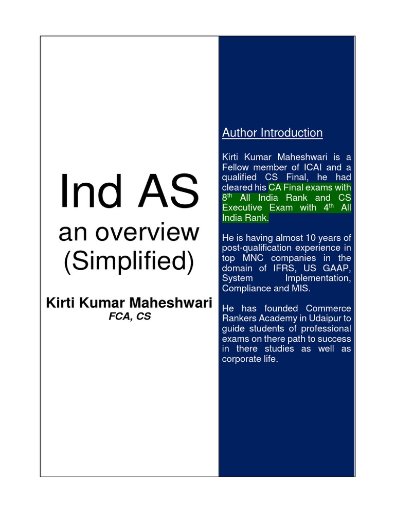 Ind AS Overview and Roadmap Summary | PDF | Deferred Tax ...