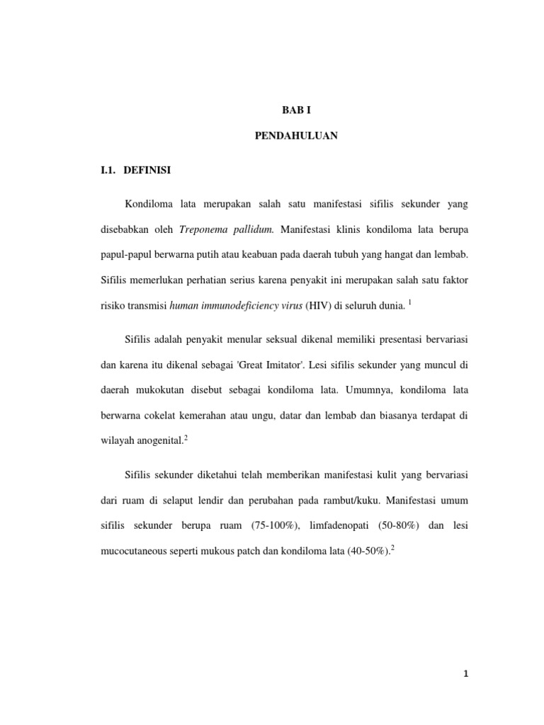 Condyloma Lata | PDF