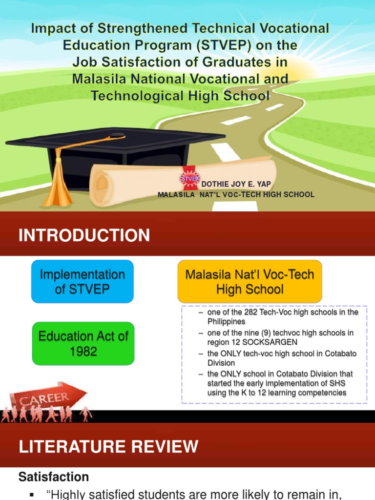 STVEP Impact on Job Satisfaction in Tech-Voc | PDF | Vocational ...