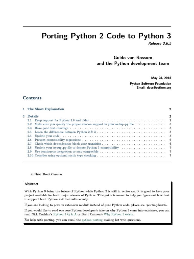 Howto Pyporting PDF | PDF | Python (Programming Language) | Data Type