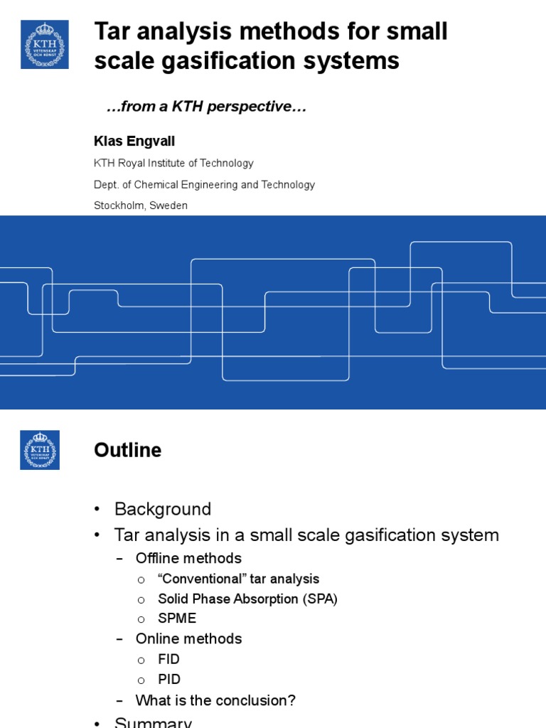 Tar Testing | Download Free PDF | Gasification | High Performance ...