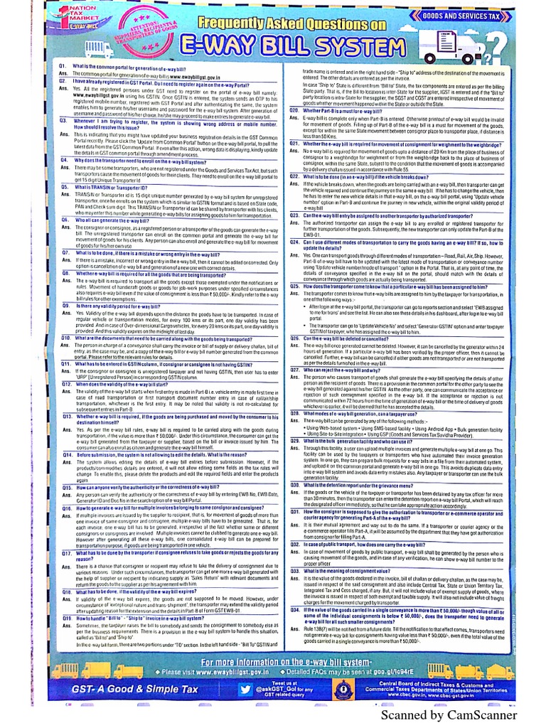 Eway Bill Ad Cla | PDF