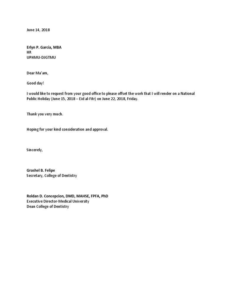 Offset Duty | PDF
