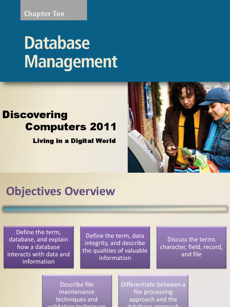 Discovering Computers 2011: Living in A Digital World | PDF | Relational Database | Databases