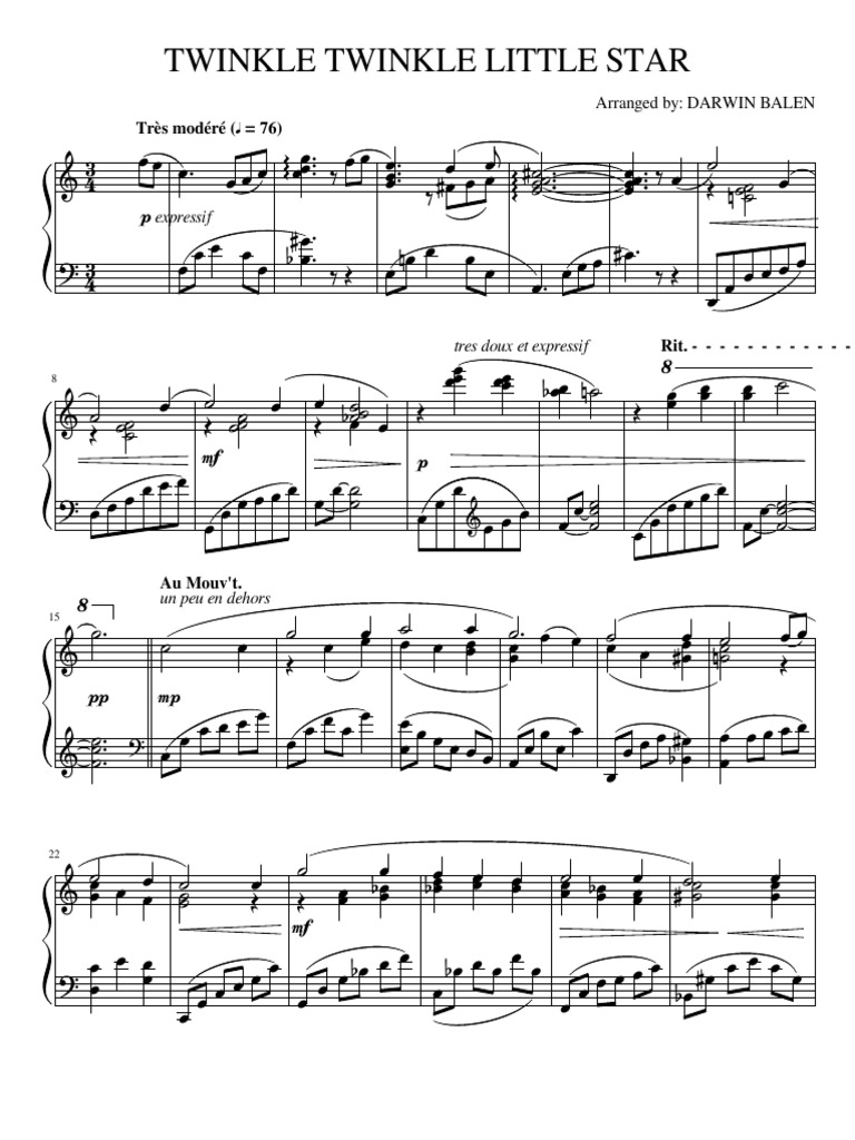 Twinkle Twinkle Little Star | PDF