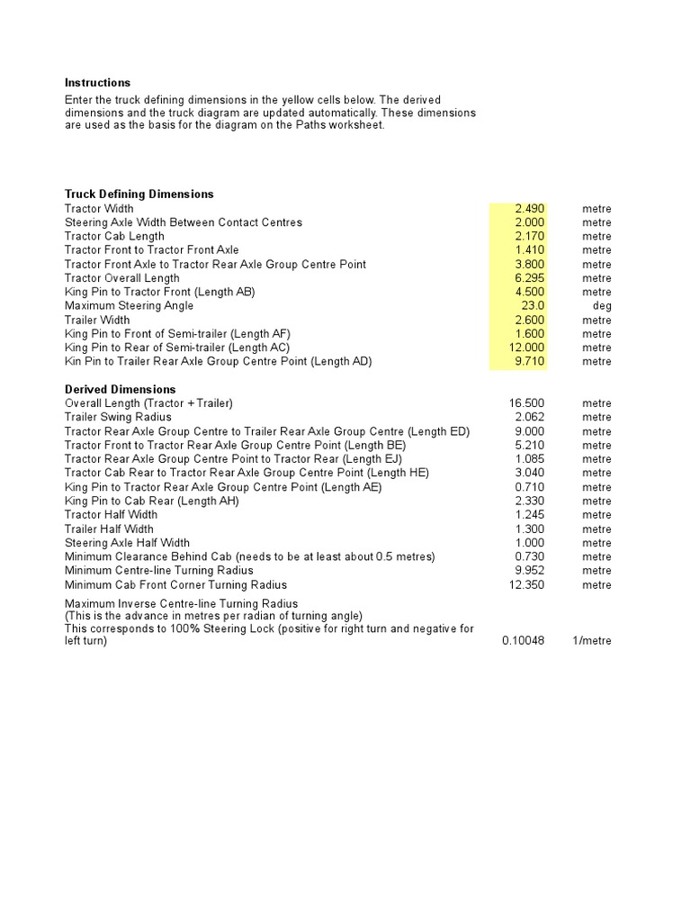 Spreadsheet | PDF | Semi Trailer Truck | Truck