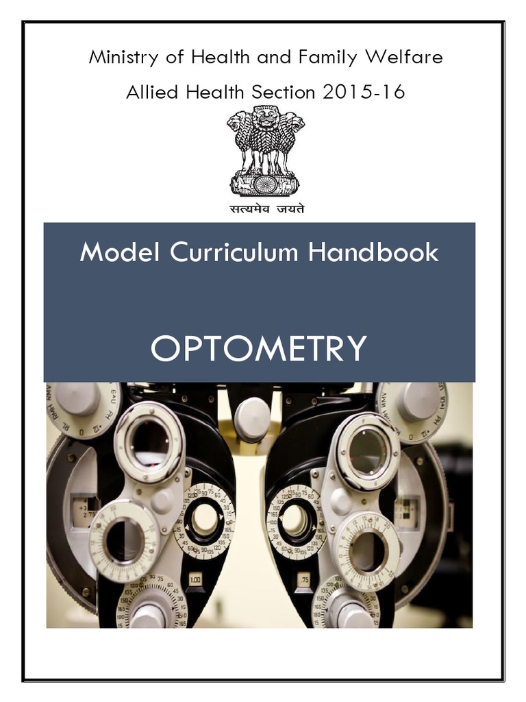 Model Curriculum Handbook: Optometry | PDF | Health Professional ...