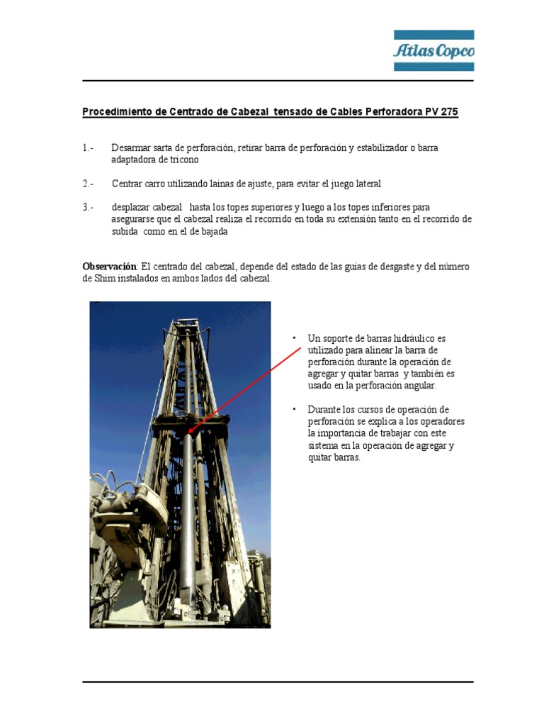 Procedimiento Tensado Cables PV 271 y 275 | PDF | Tornillo | Ingeniería ...