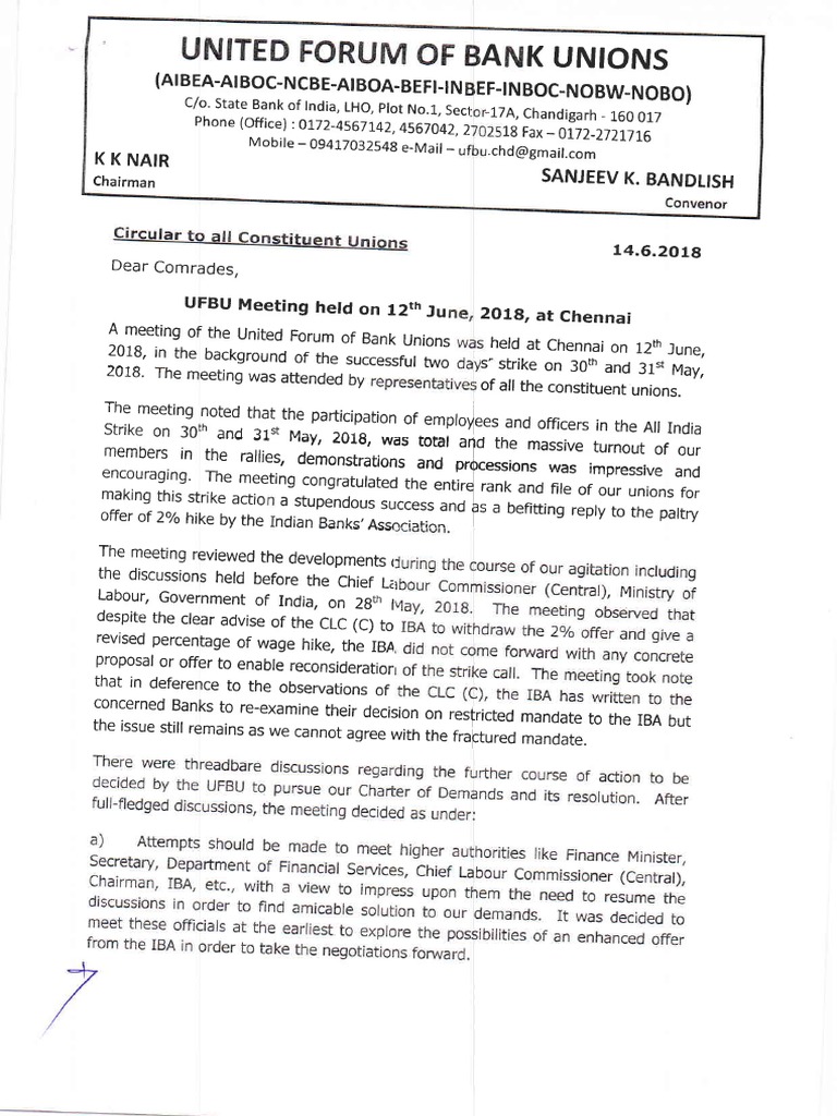 Ufbu Circular PDF | PDF | Business