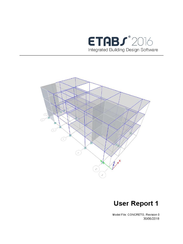 Reporte Del Etabs | PDF | Concrete | Structural Engineering