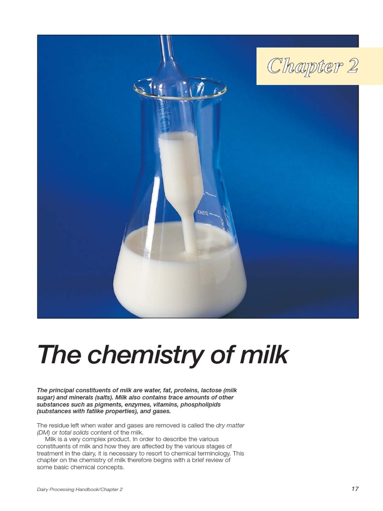 02 The Chemistry of Milk PDF | PDF | Osmosis | Ion