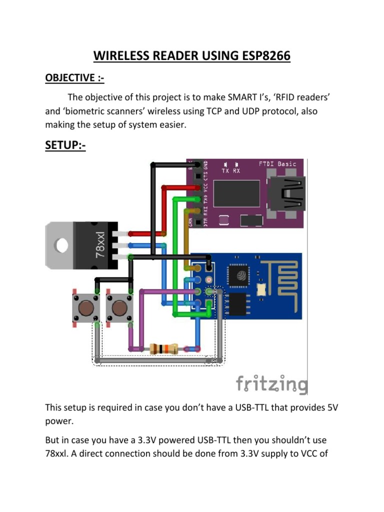 Wireless Reader Using Esp8266: Setup | PDF | Port (Computer Networking) | Transmission Control ...