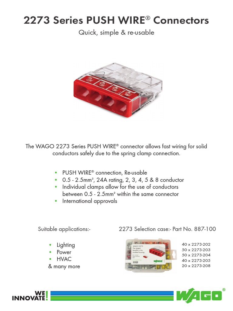 2273 Data Sheet PDF | PDF | Electrical Connector | Electrical Conductor