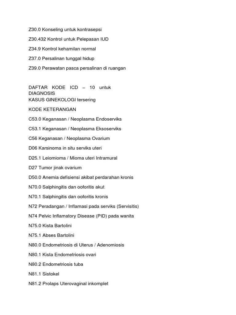 Icd 10 Partus Persalinan Obgyn | PDF