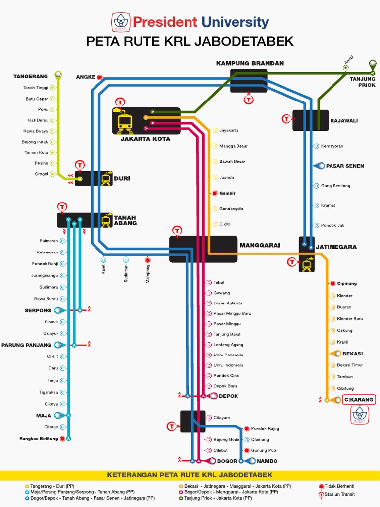 KRL Jabodetabek System Map Krl-F4fa1 | PDF