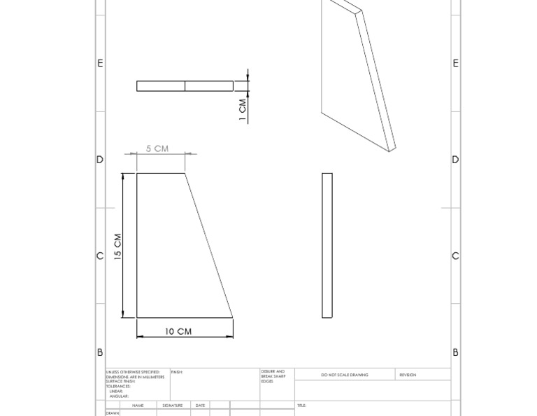 Finish: Edges Do Not Scale Drawing Revision Unless Otherwise Specified ...