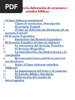 Formato de Bosquejo para Predicar Un Sermón | PDF | Sermón | Salmos