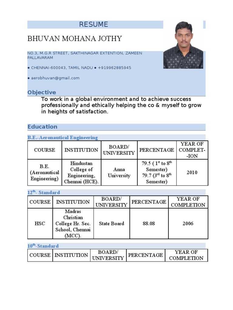 Bhuvan Mohana Jothy: Resume | PDF | Computer Aided Design | Engineering