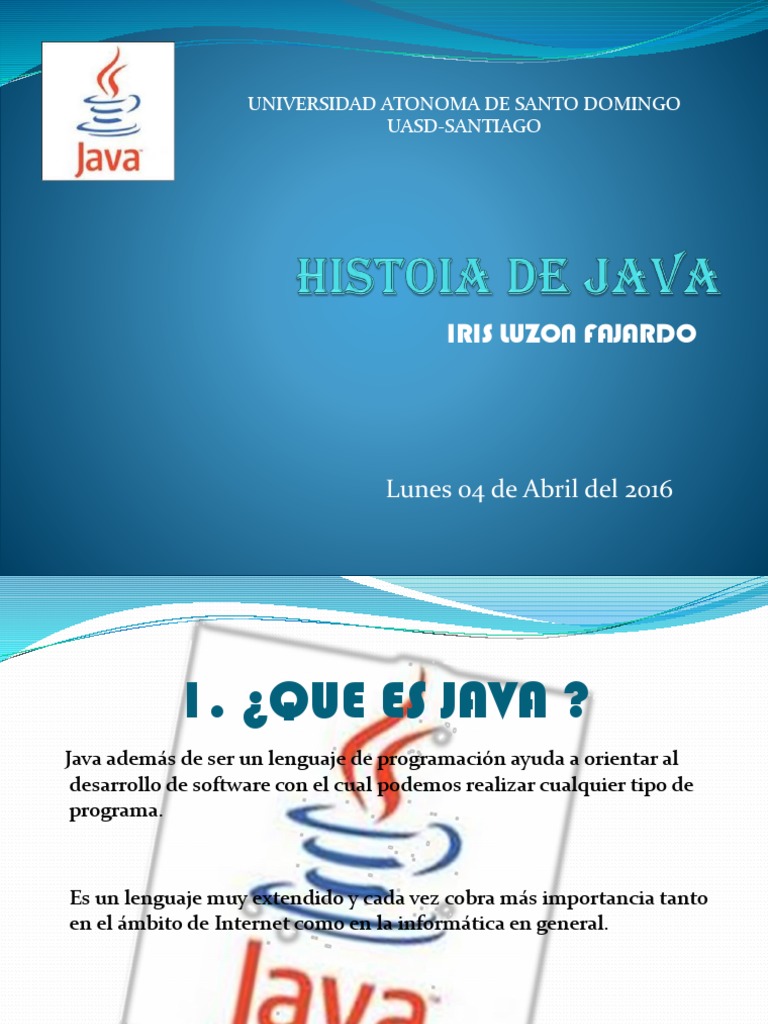 Exposicion Java Pdf Java Lenguaje De Programación Objeto Informática
