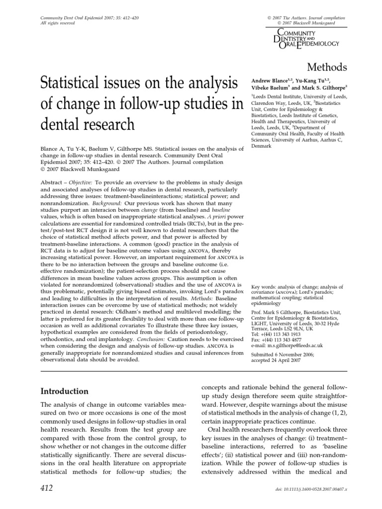 Statistical Issues | Download Free PDF | Statistical Power | Randomized ...