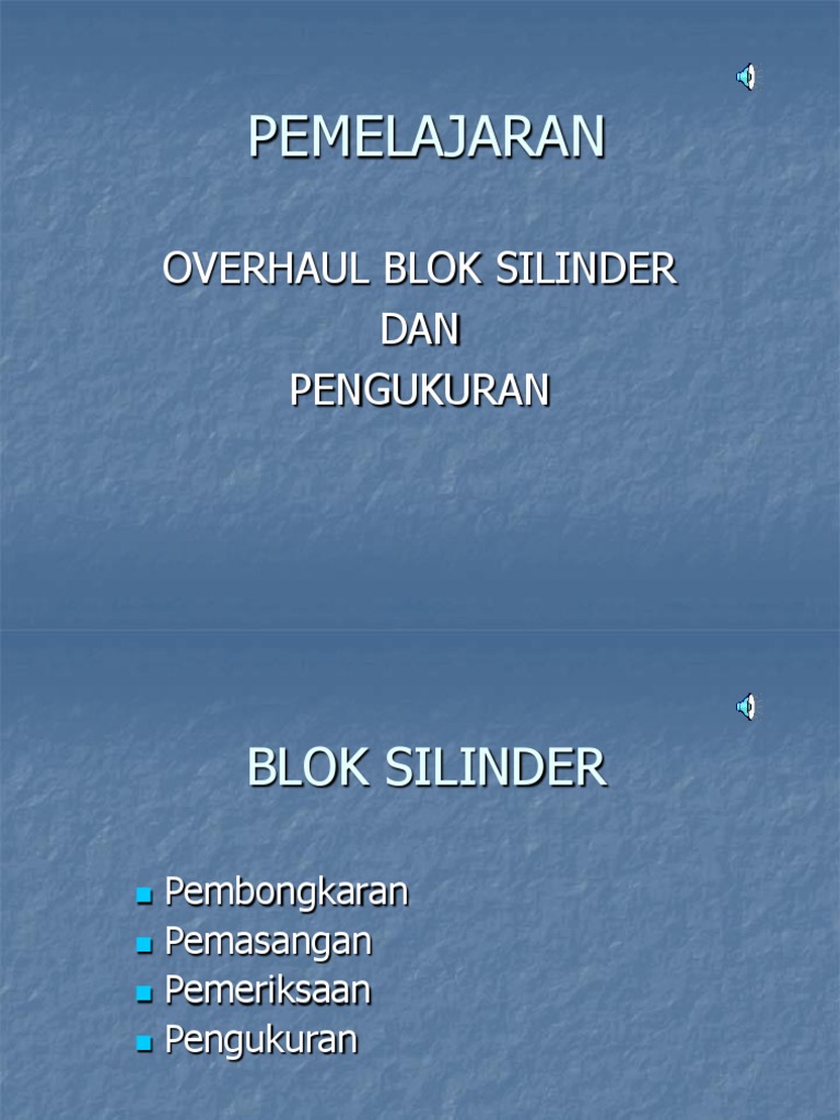Blok Silinder | PDF