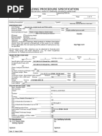 WPS for Fillet Welds in SMAW | PDF | Welding | Construction